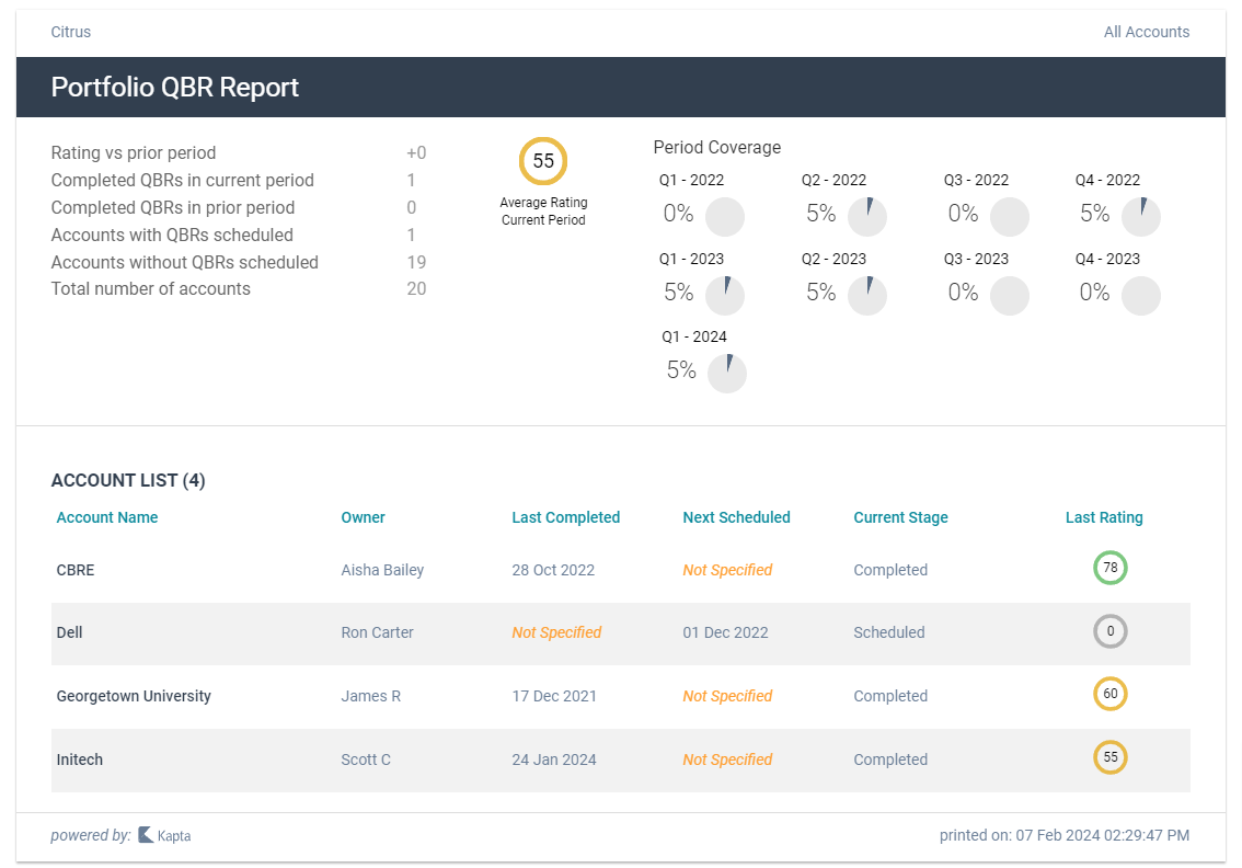 QBR and EBR Software for Quarterly Business Reviews | Kapta QBR and EBR Software for Quarterly Business Reviews | Kapta